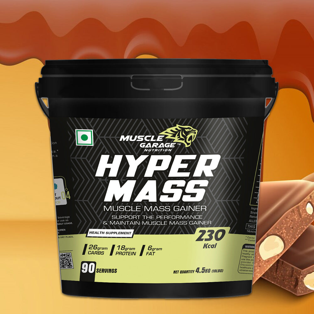 MG HYPER MASS GAINER- 4.5(10LBS), FREE SHAKER