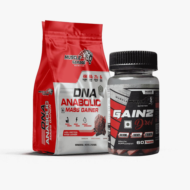SUPER COMBO PACK: GAINZ DROL, DNA ANABOLIC GAINER- 2.7KG